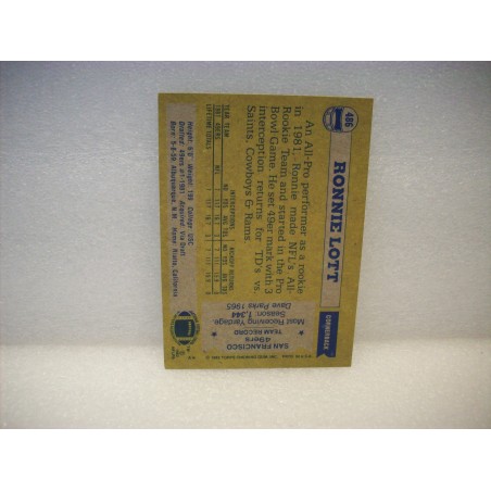 1982 Topps Ronnie Lott Rookie